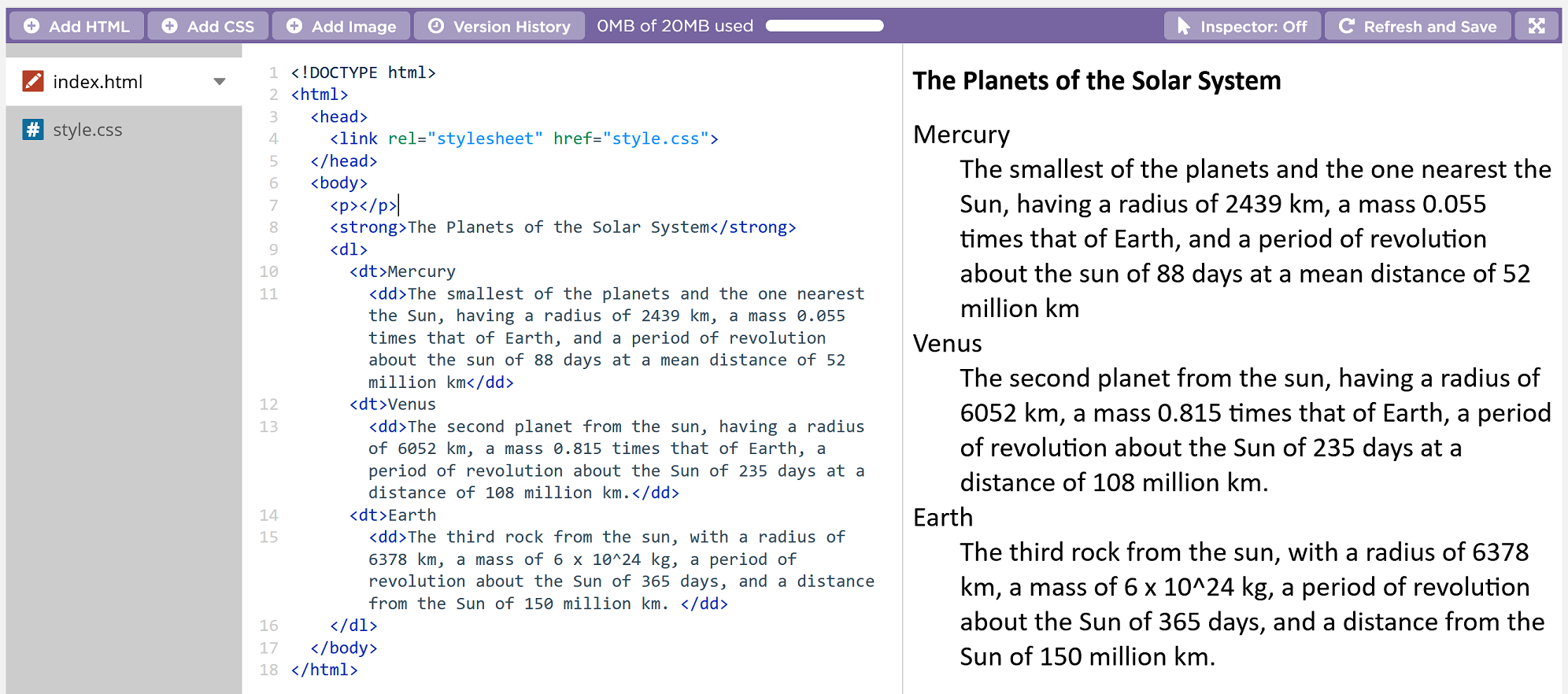 Metuchen High School Web Programming